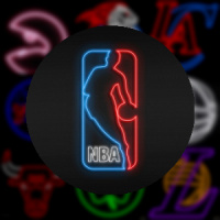 2048 NBA Neon Logos
