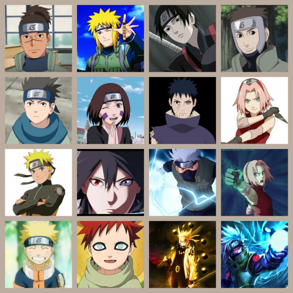 2048 Naruto Characters
